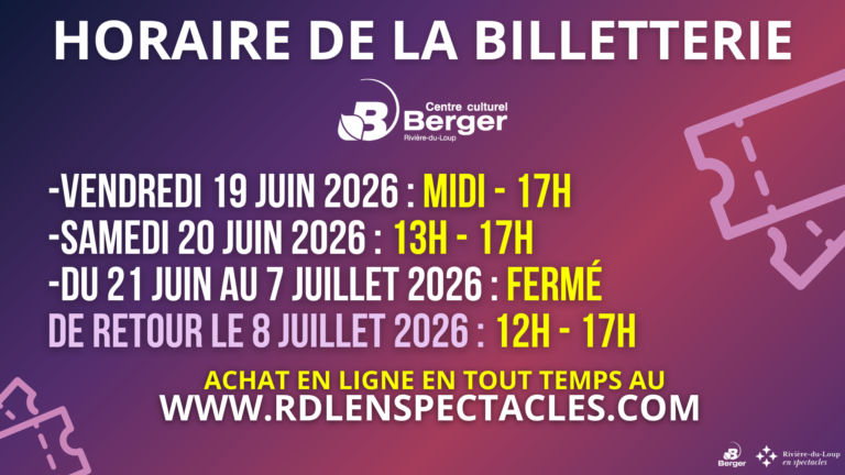 Horaire de la billetterie | Fin de saison régulière 2026 - RDL en ...